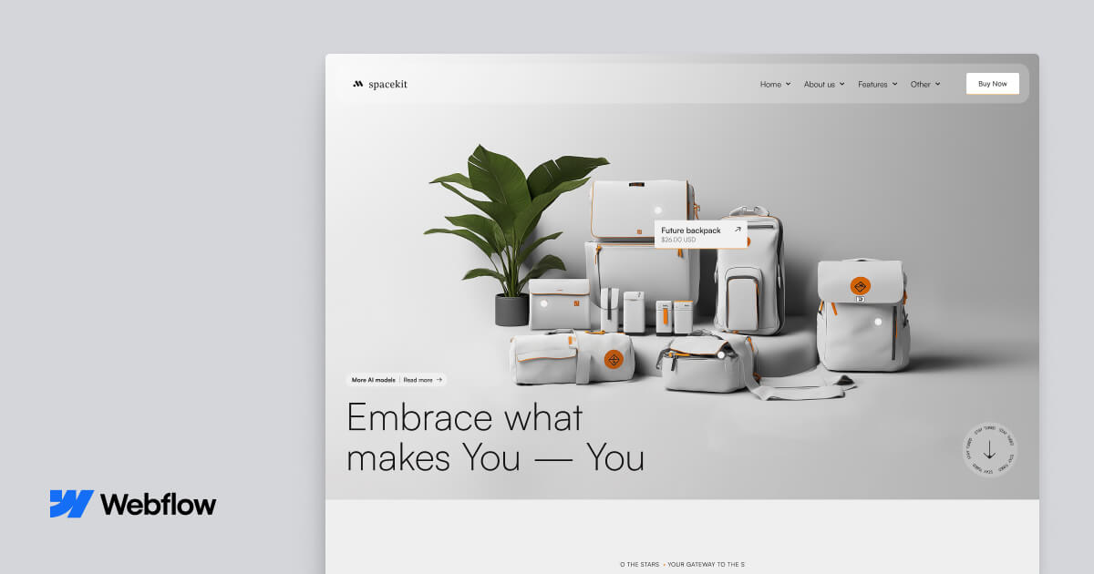 Space Kit - Webflow HTML website template